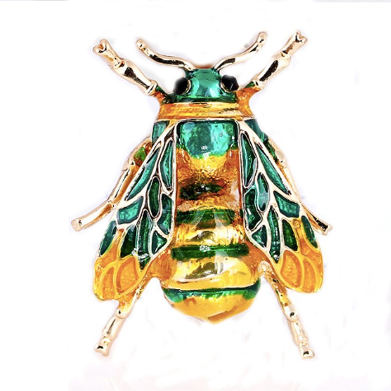 Colourful Crystal Bee Brooch – A Vibrant Accent for Your Style - Enzher Bee