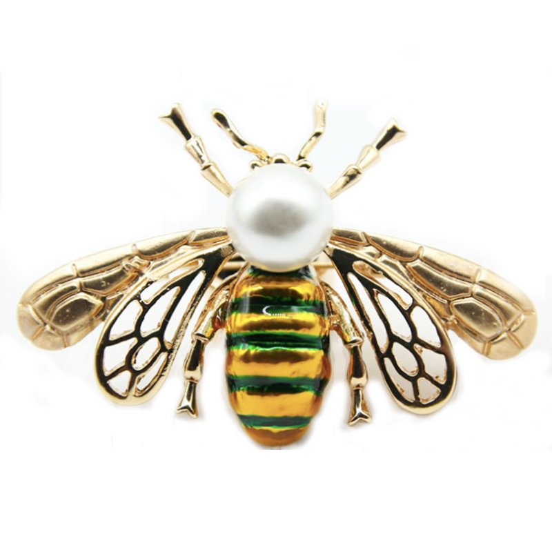 Elegant Pearl Bee Brooch – A Stylish Touch for Any Outfit - Enzher Bee